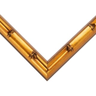 6x40 Frame Gold Bamboo Solid Wood Picture Frame | 1 Inch Moulding - Bed Bath & Beyond - 38017338